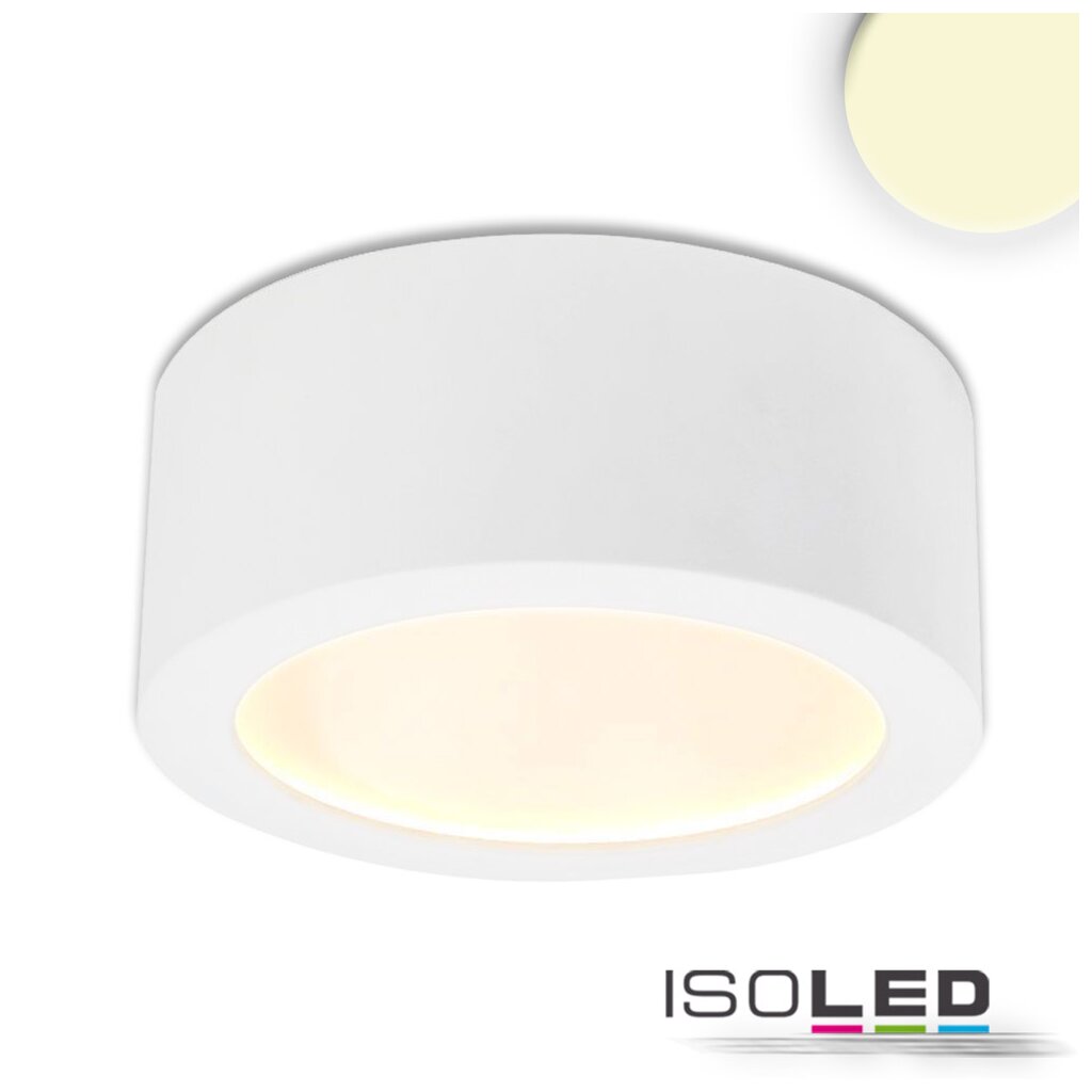 LED Aufbauleuchte LUNA 8W, weiß, indirektes Licht, warmweiß, dimmbar ...